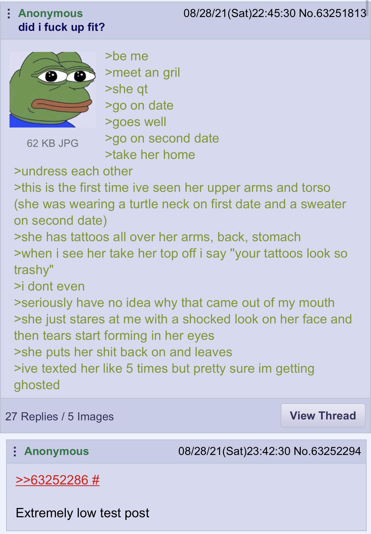 Anon has a Freudian slip | Scrolller