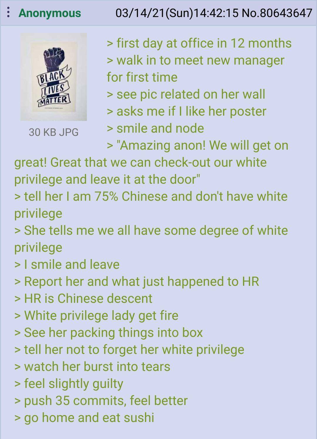 Anon has Chinese privilege | Scrolller