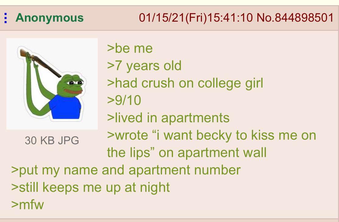 Anon has crush | Scrolller