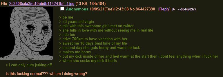 Anon has something wrong with him | Scrolller