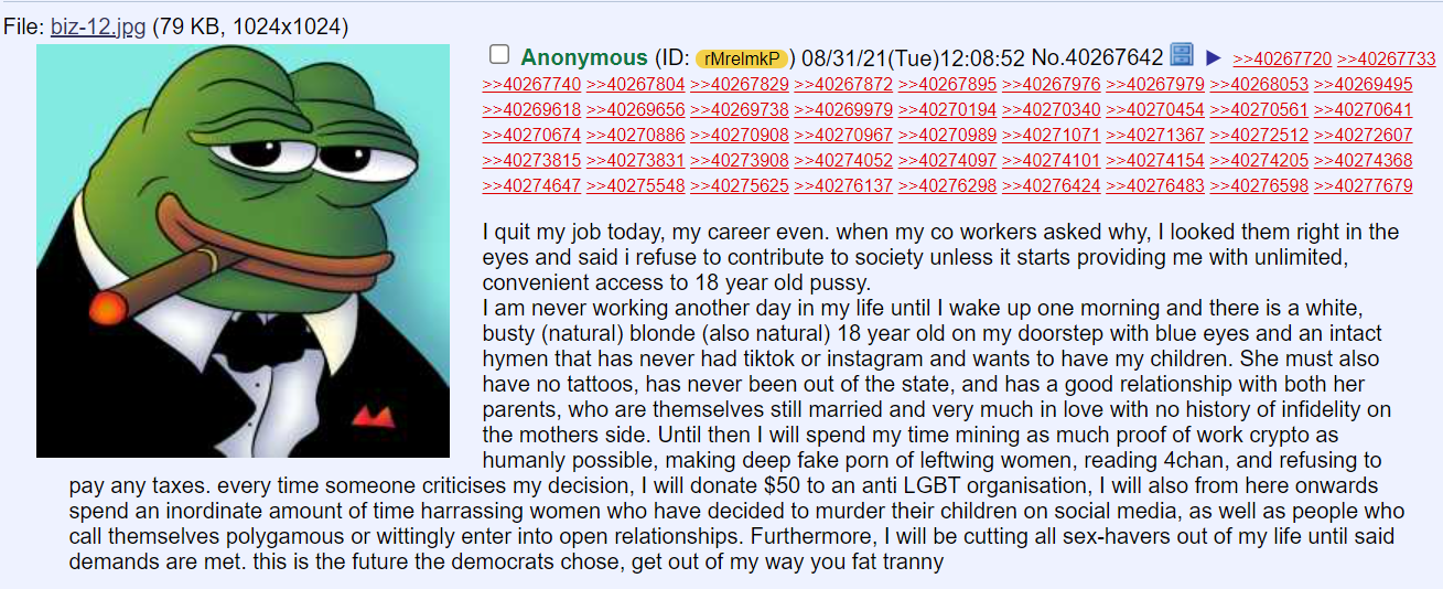 Anon has unfathomably based master plan | Scrolller