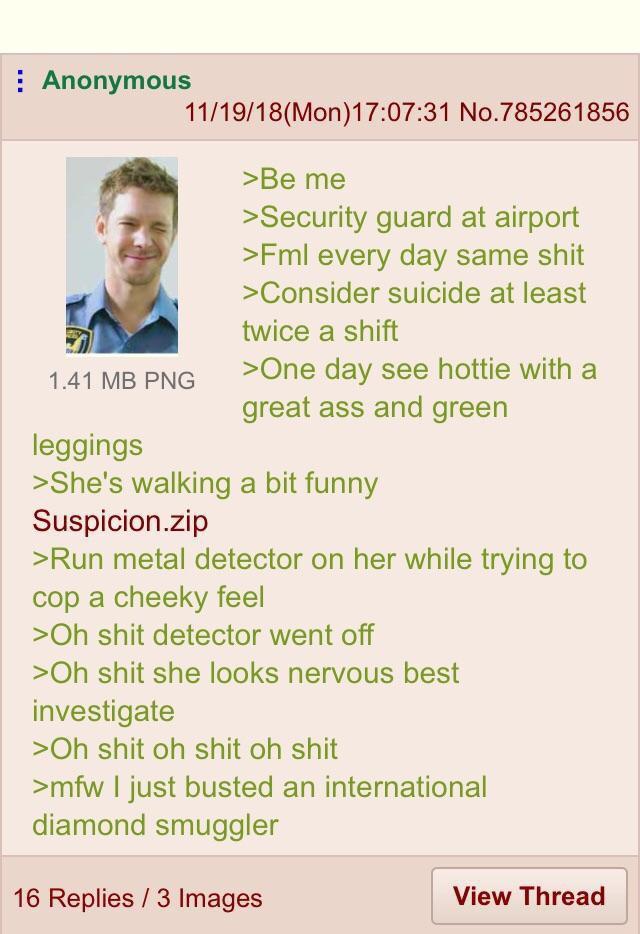 Anon is a security guard | Scrolller