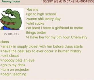 Anon is in high school | Scrolller
