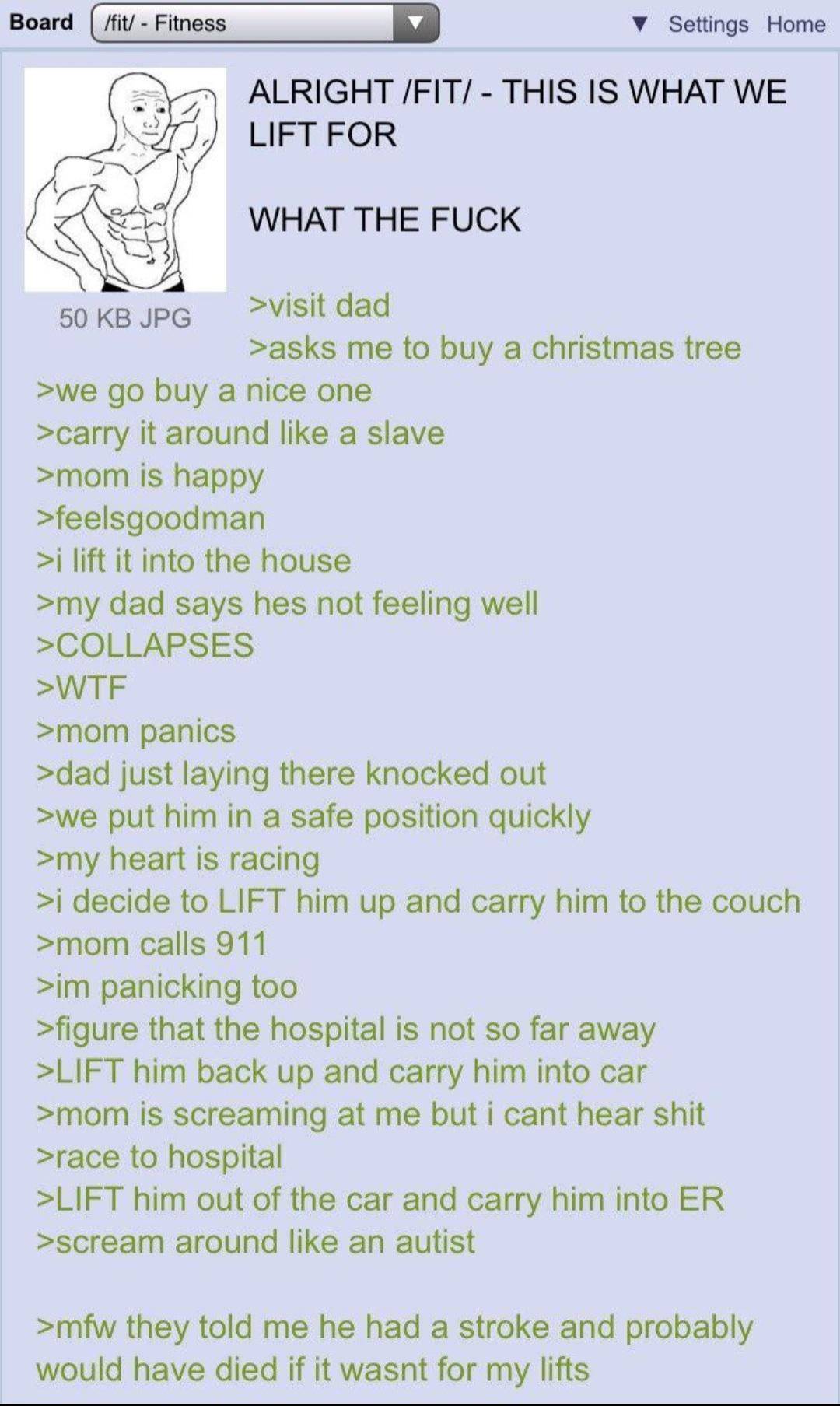 Anon is mega chad and lifts | Scrolller
