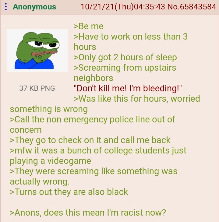 Anon is Potentially Racist | Scrolller
