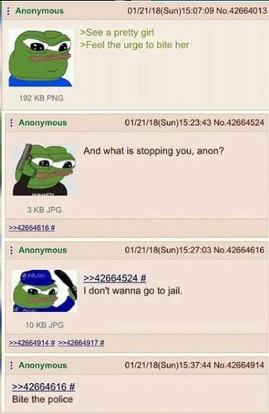 Anon likes biting | Scrolller