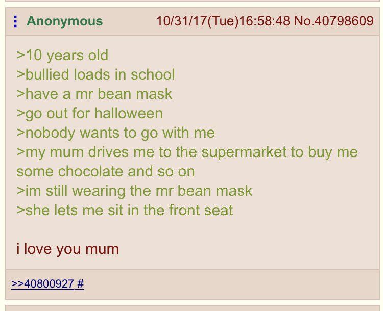 Anon loves his mom (x-post r/greentext) | Scrolller