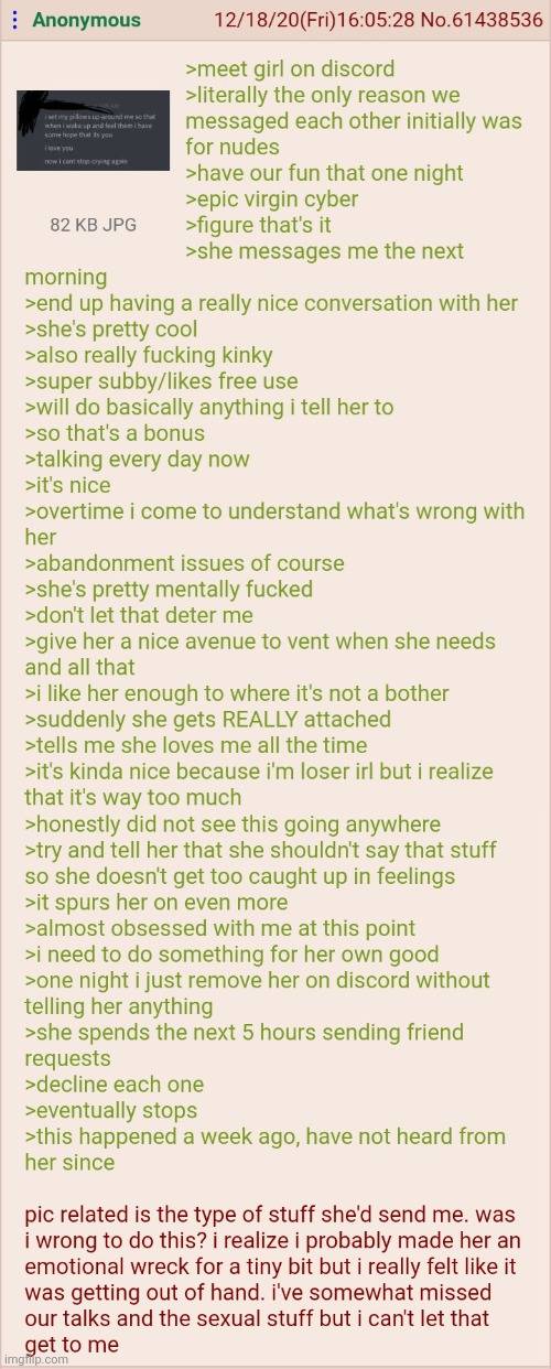 Anon meets a Discord girl | Scrolller