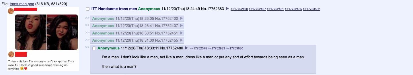 Anon questions the meaning of gender | Scrolller