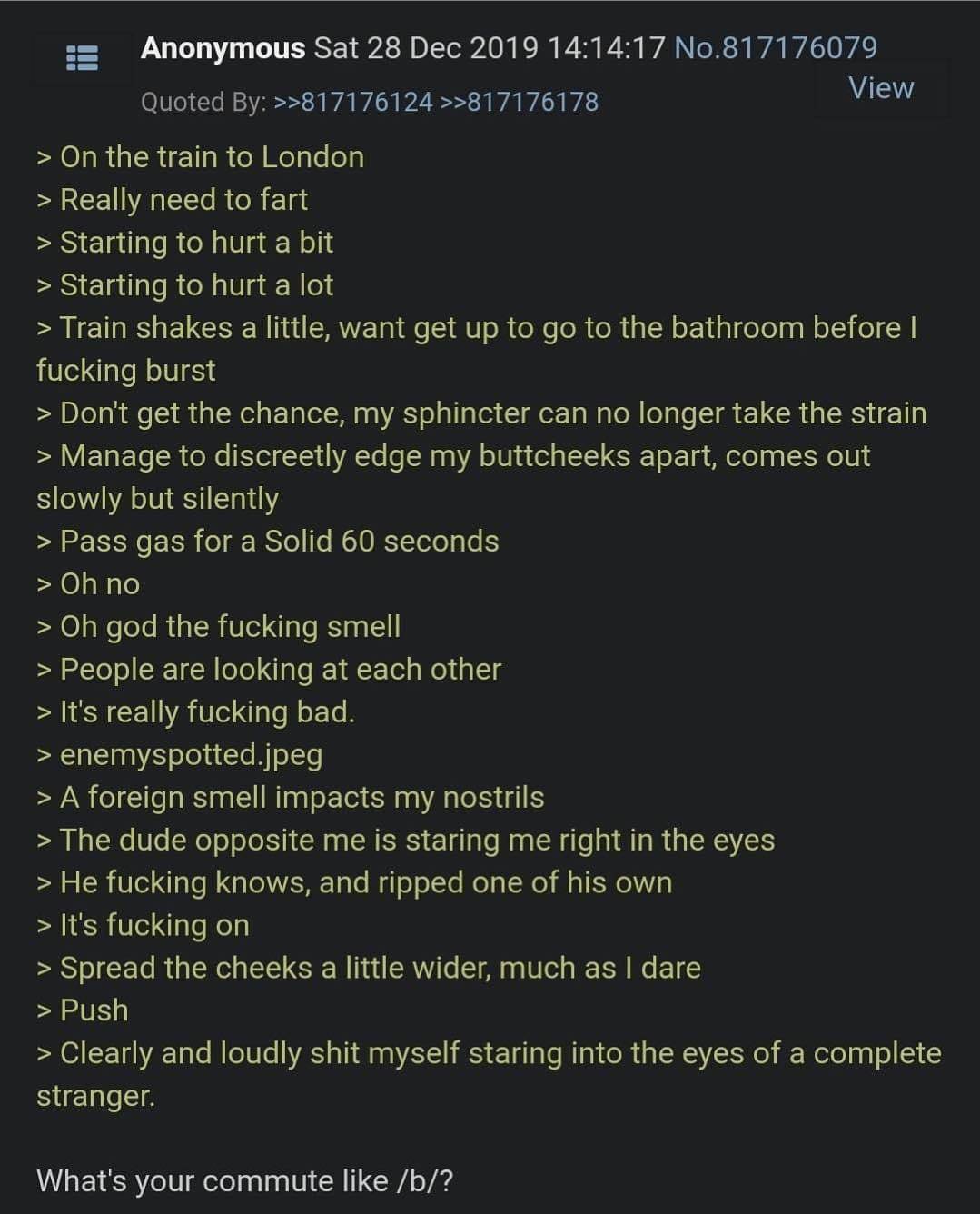 Anon shits himself | Scrolller