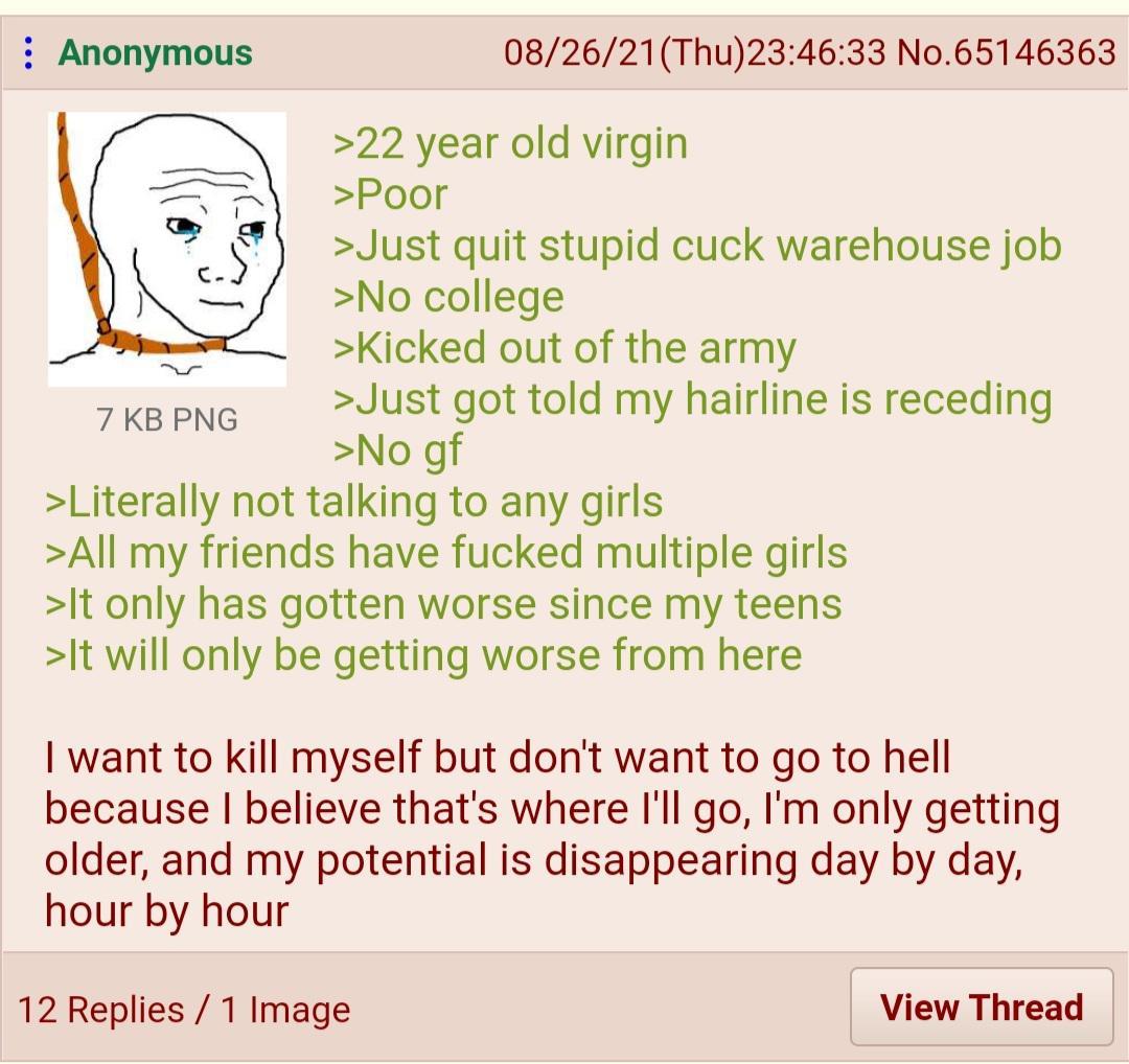 Anon thinks he's old | Scrolller