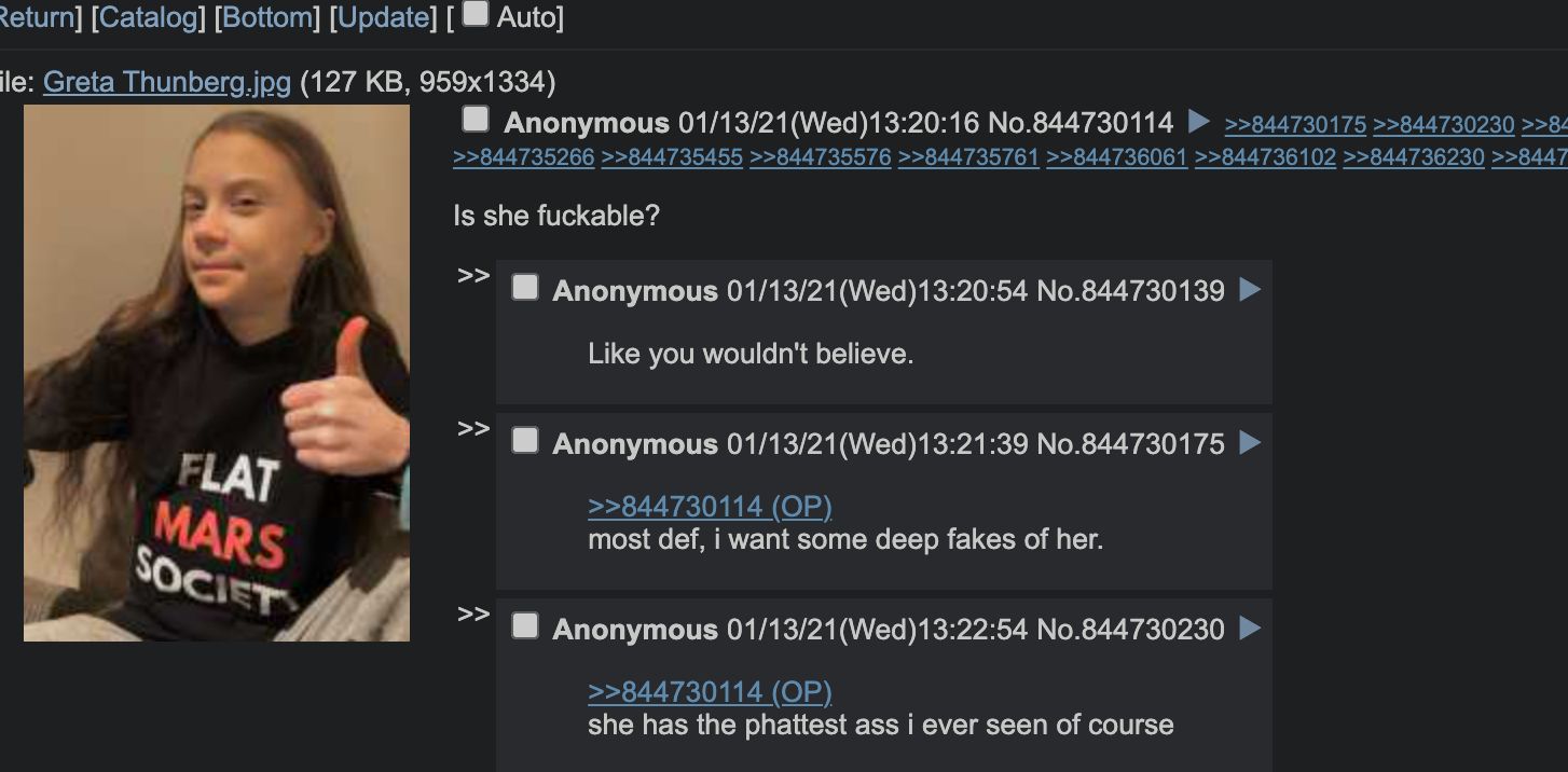 anon wanna ask an interresting question about gretha tunberg | Scrolller