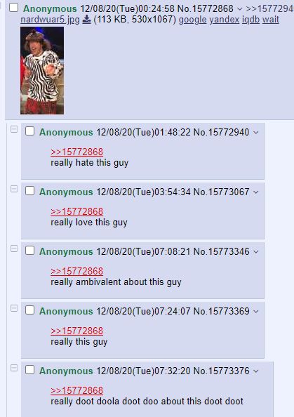 Anons discuss Nardwuar | Scrolller