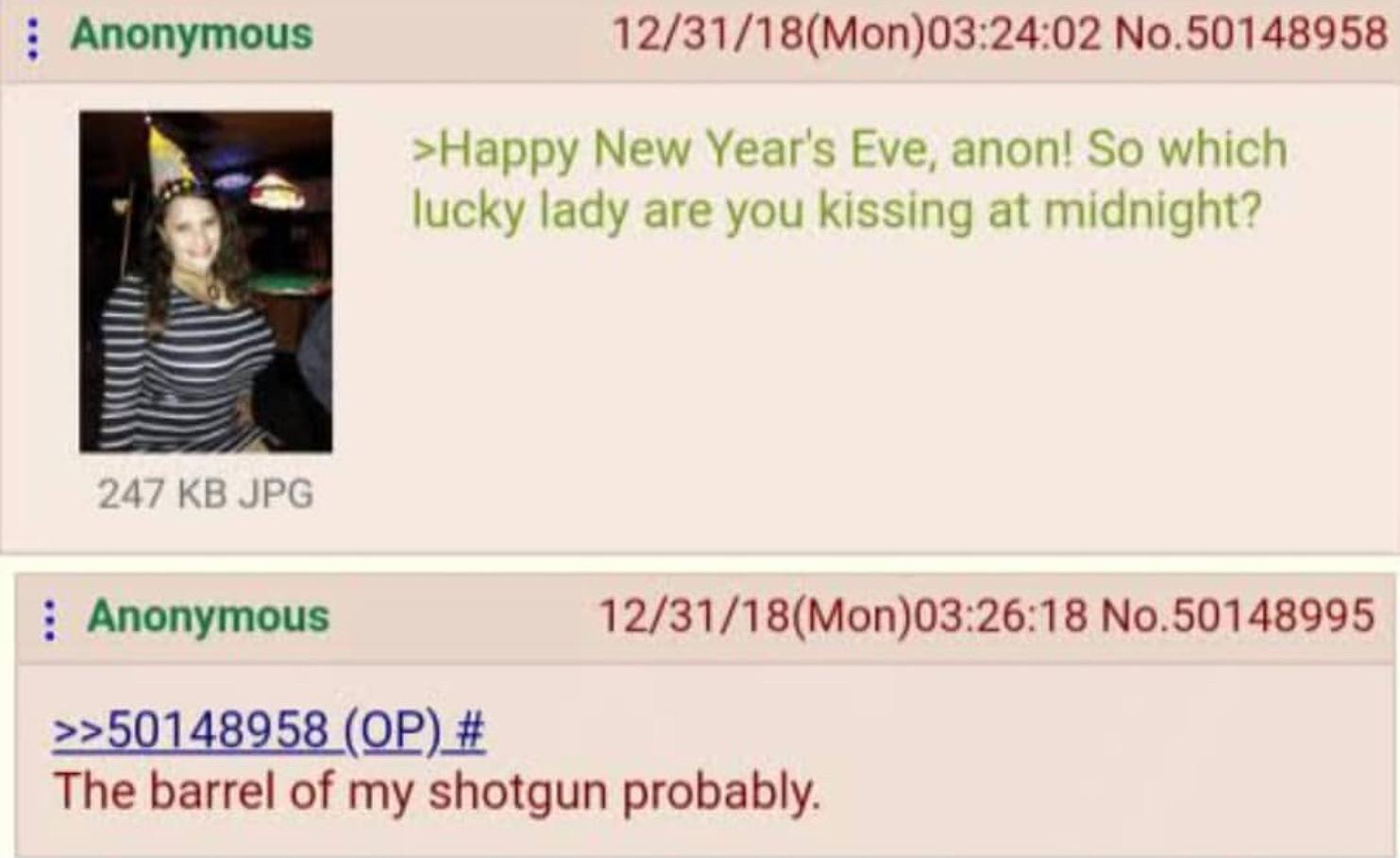 Anons shotgun is one lucky lady | Scrolller