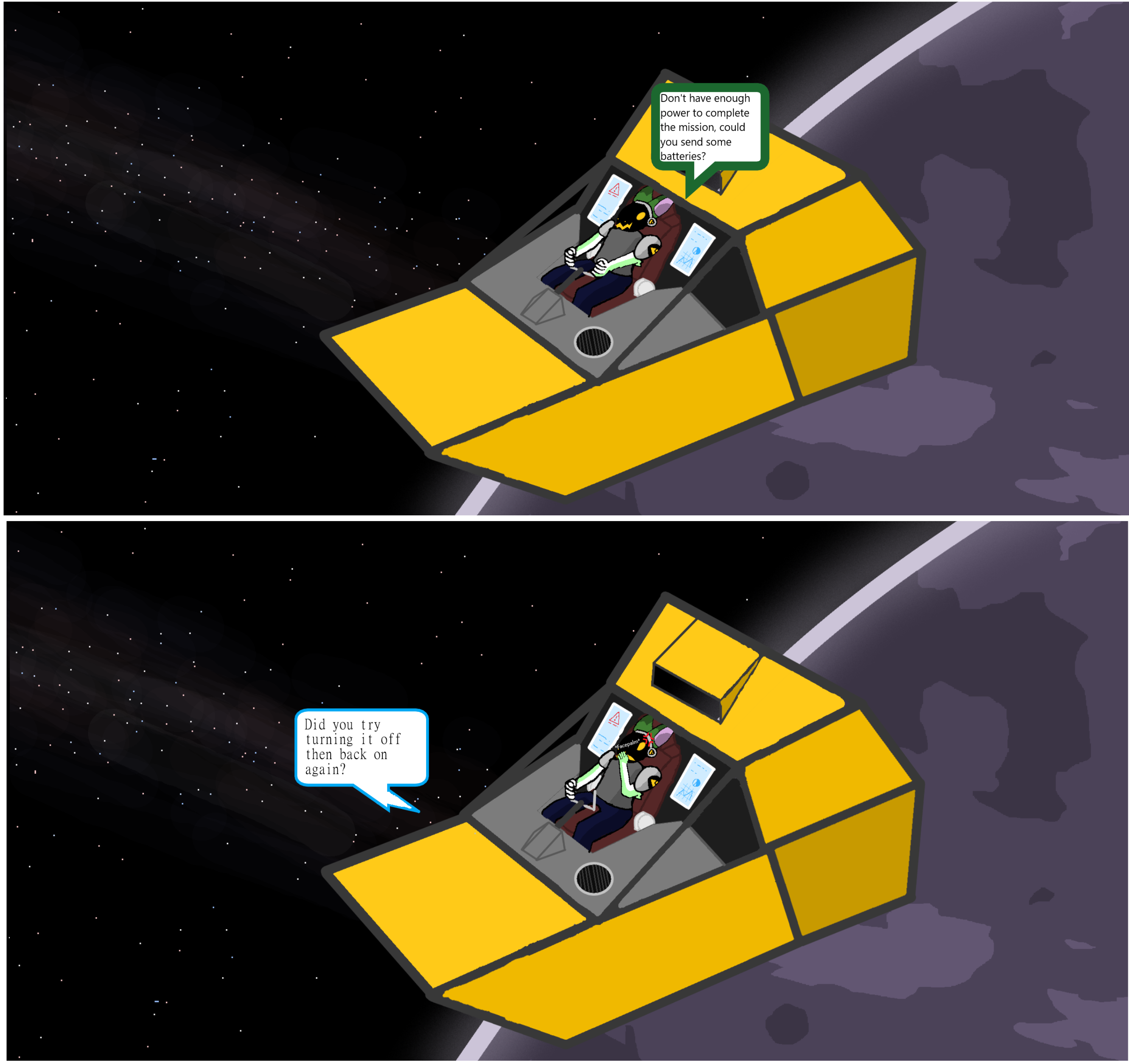 Another Comic I made, sorry for accidentally making the last two discussions. | Scrolller