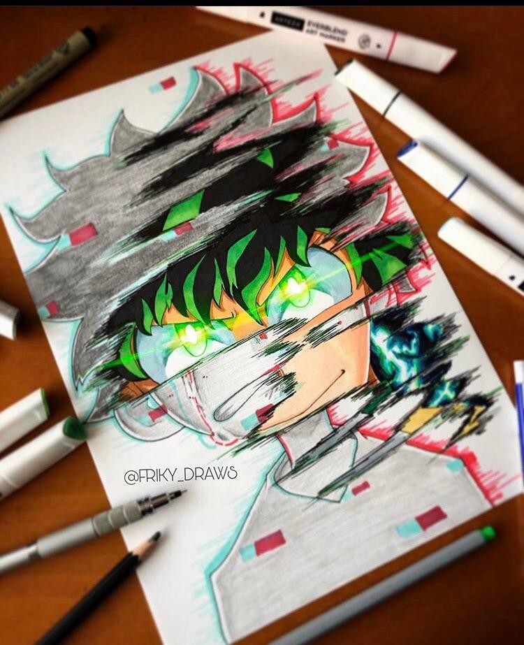 Another Izuku fanart made by me :3 Past vs present | Scrolller