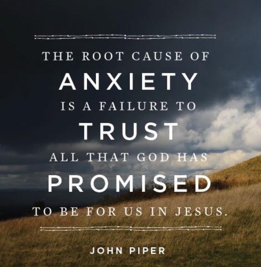 Anxiety = distrusting God= sin | Scrolller