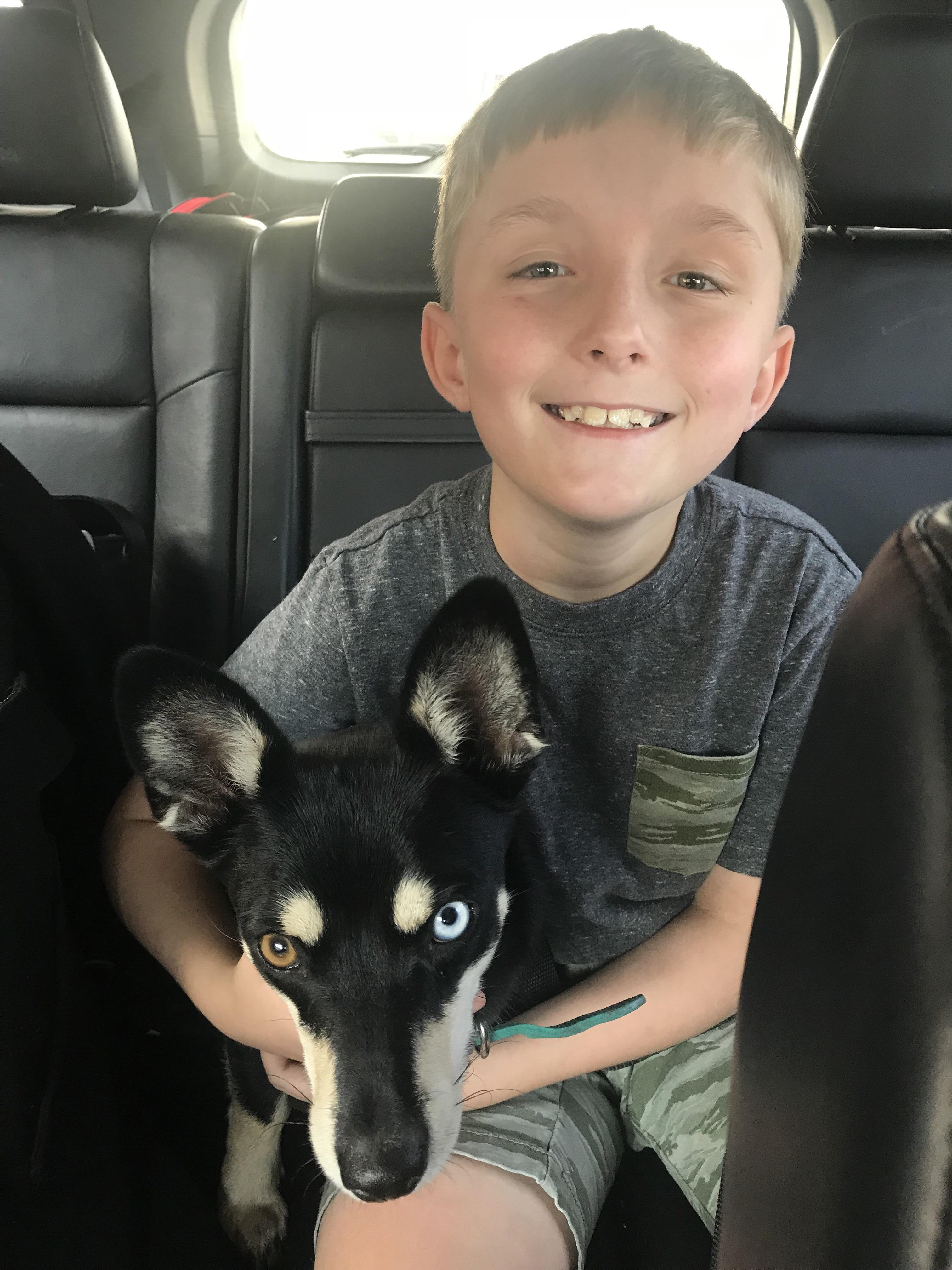 Any ideas for a name for our new dog? We are wanting something related with her different ...