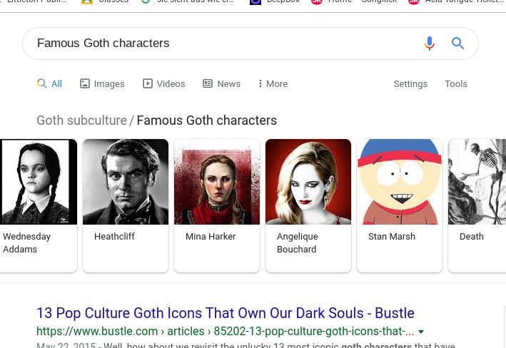 Apparently Stan Marsh is a famous goth character... | Scrolller
