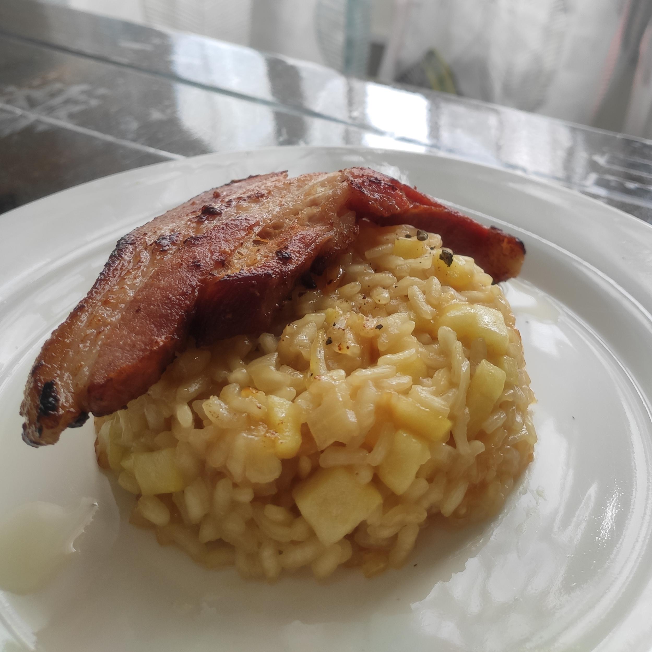 Apple Risotto w/ Bacon Slab | Scrolller