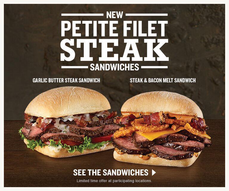 Arby’s Petite Filet Steak Sandwiches *NEW* | Scrolller