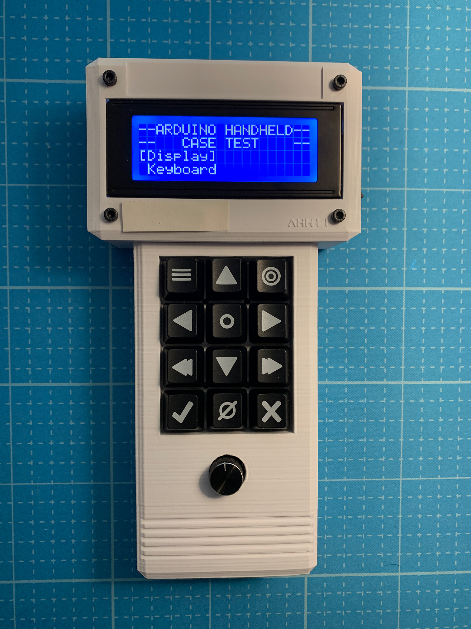 Arduino Handheld Project 3d Printed Case Featuring Custom Cherry Mx Keypad Lcd Screen