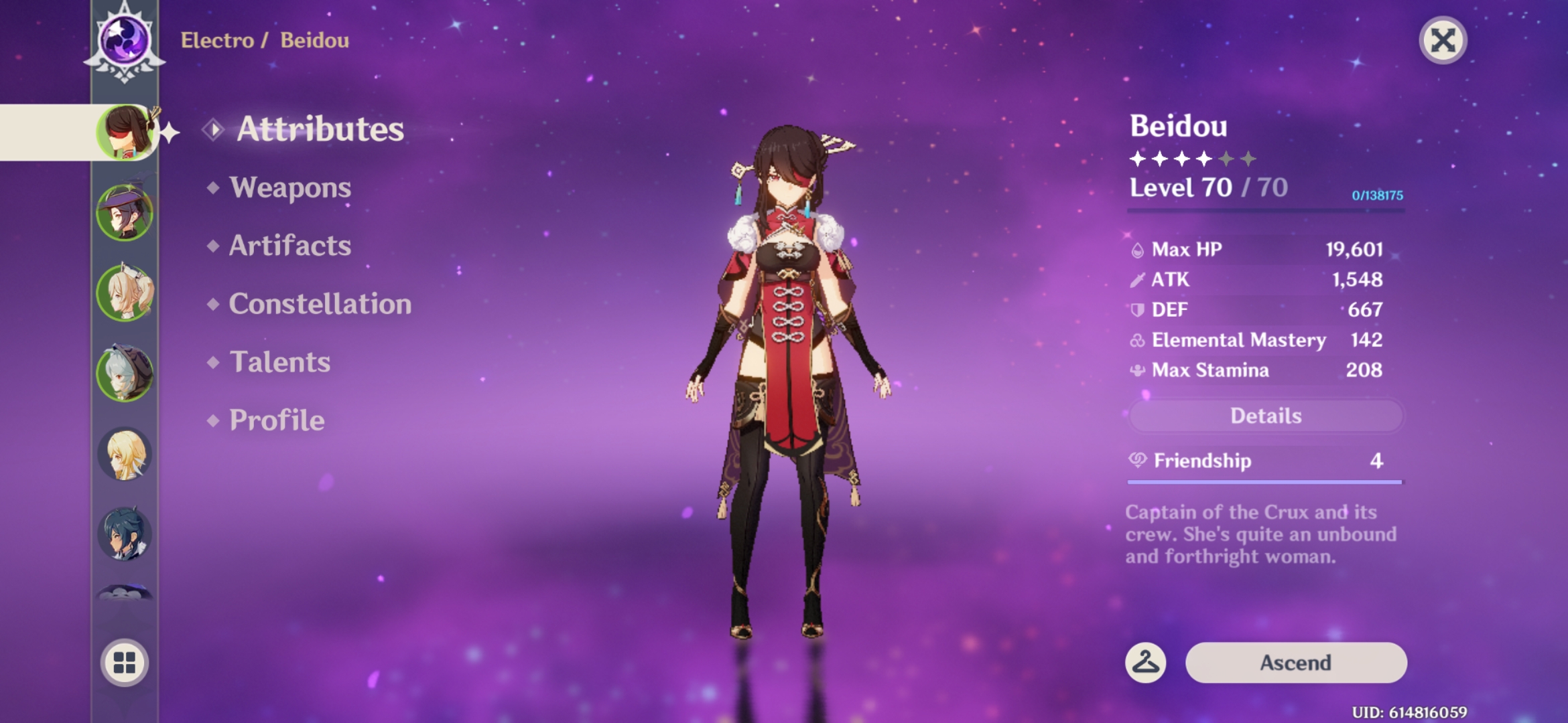 Are her stats good for level 70? | Scrolller