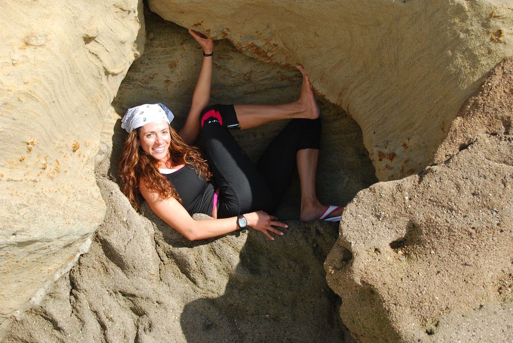 Ariella Ferrara in a cave | Scrolller