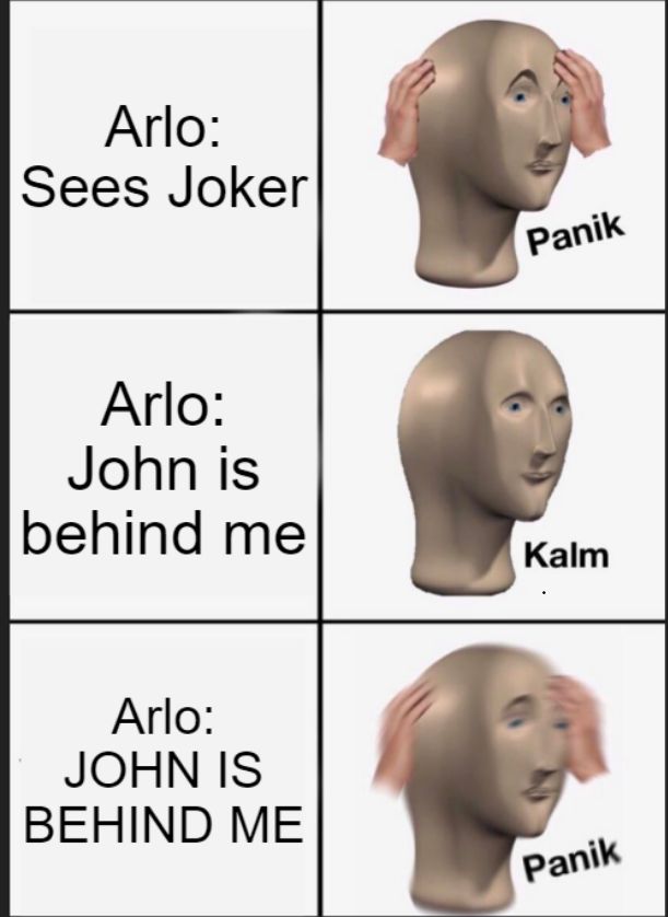 Arlo Sees Joker | Scrolller