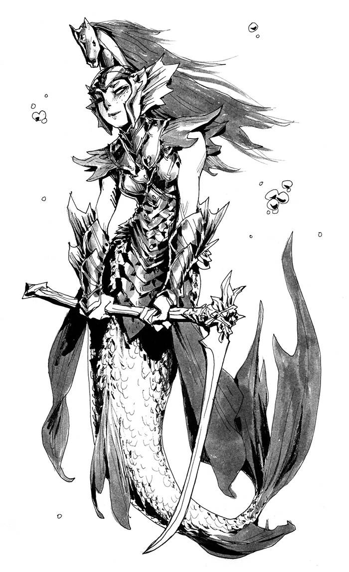 Armored mermaid by Andrew Mar | Scrolller