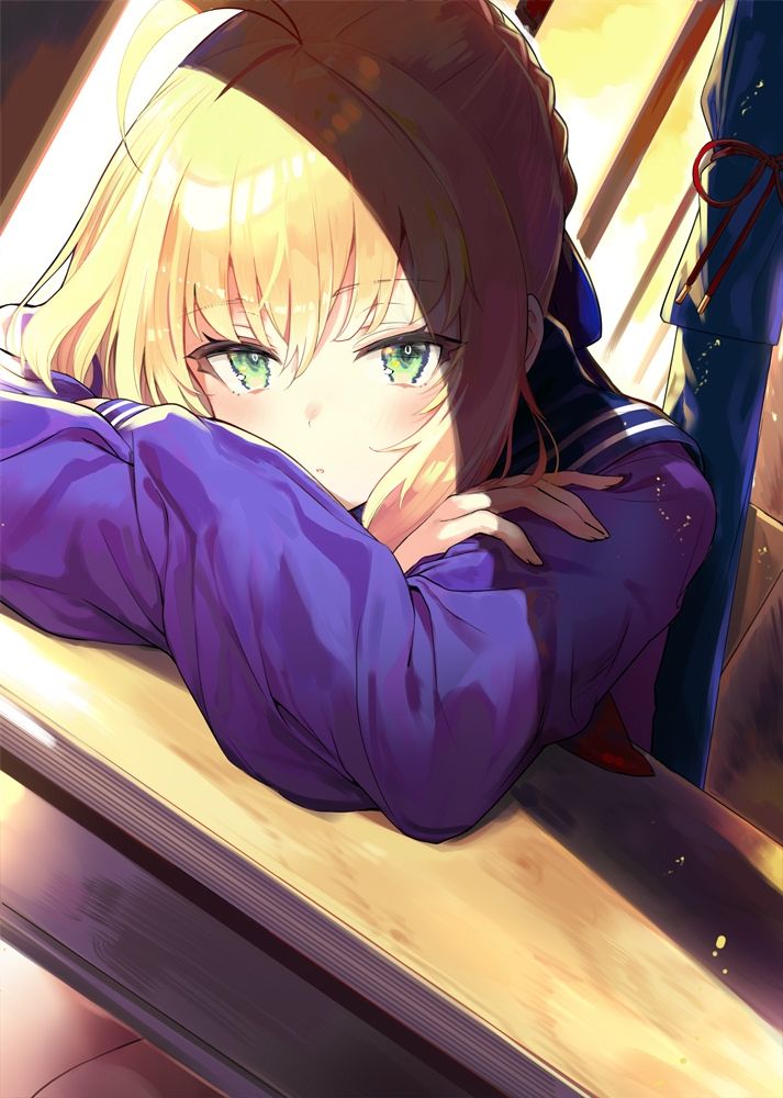 Arturia sitting in Class | Scrolller