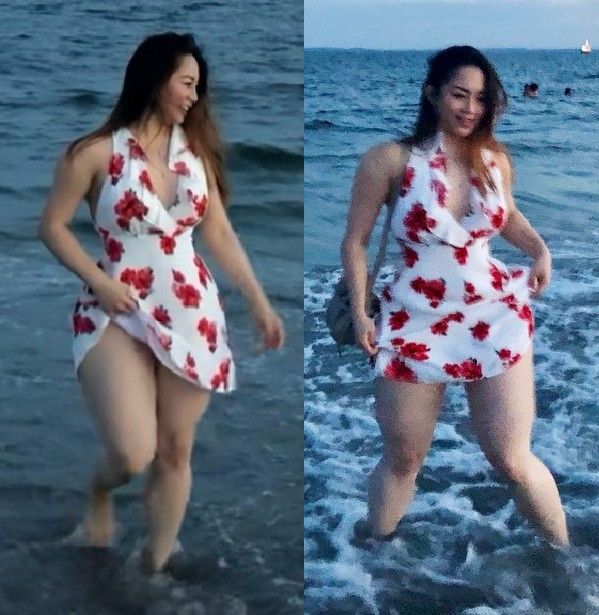 Asian chick with knockout thighs... | Scrolller