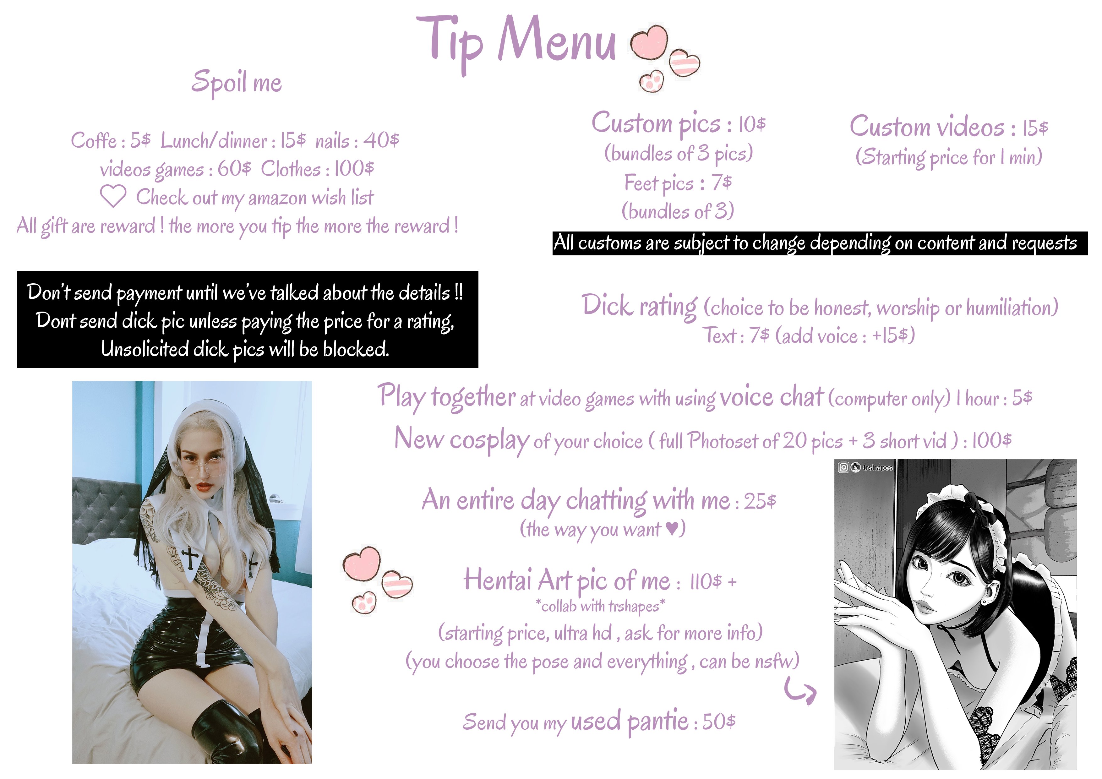 Ask for more info in private, if u are not sub to my onlyfans u can pay by PayPal. | Scrolller