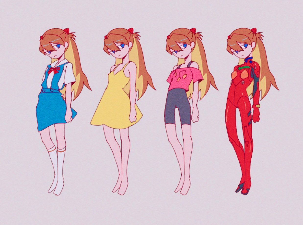 Asuka Outfits【Artist: @swirl9017】 | Scrolller