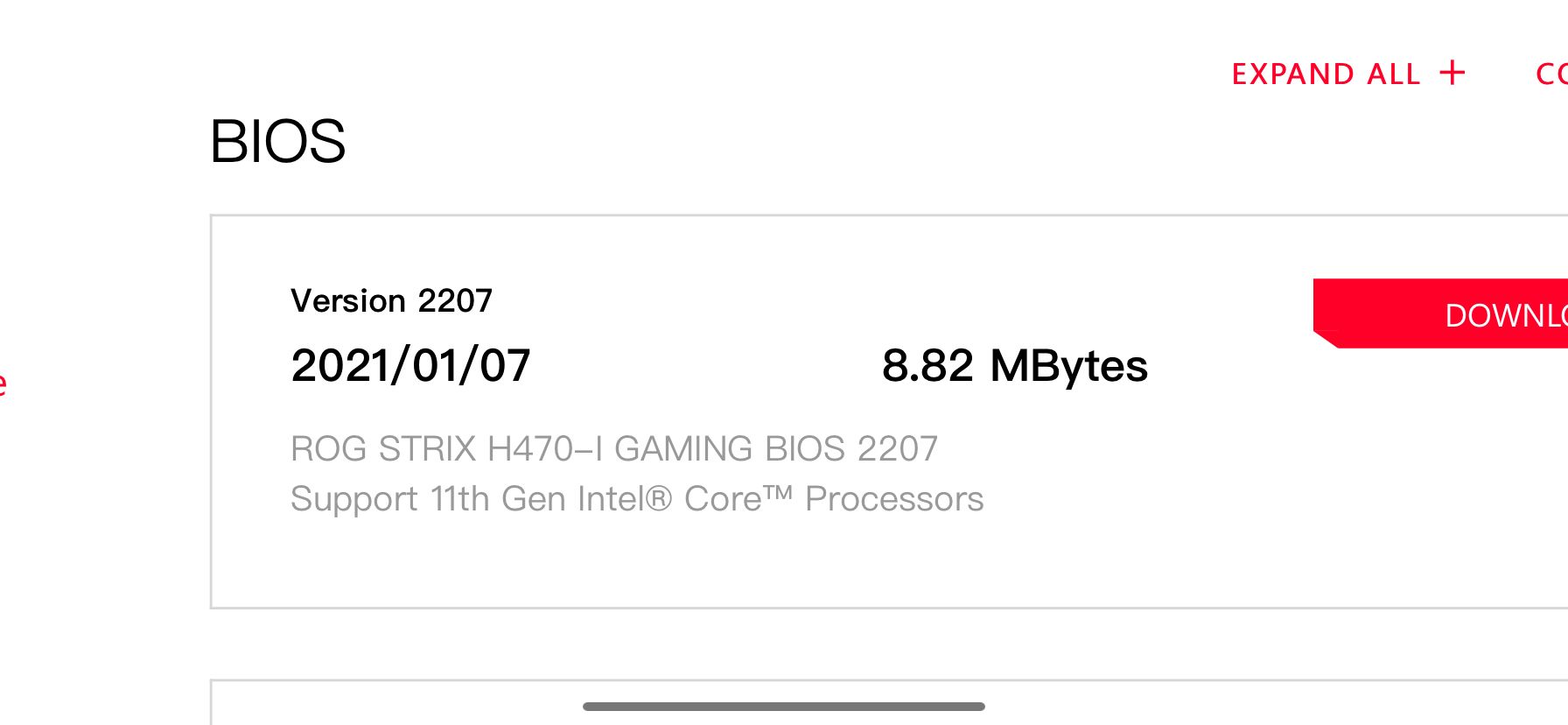 ASUS rolling out bios update for 11th gen CPU support (H470-I) | Scrolller