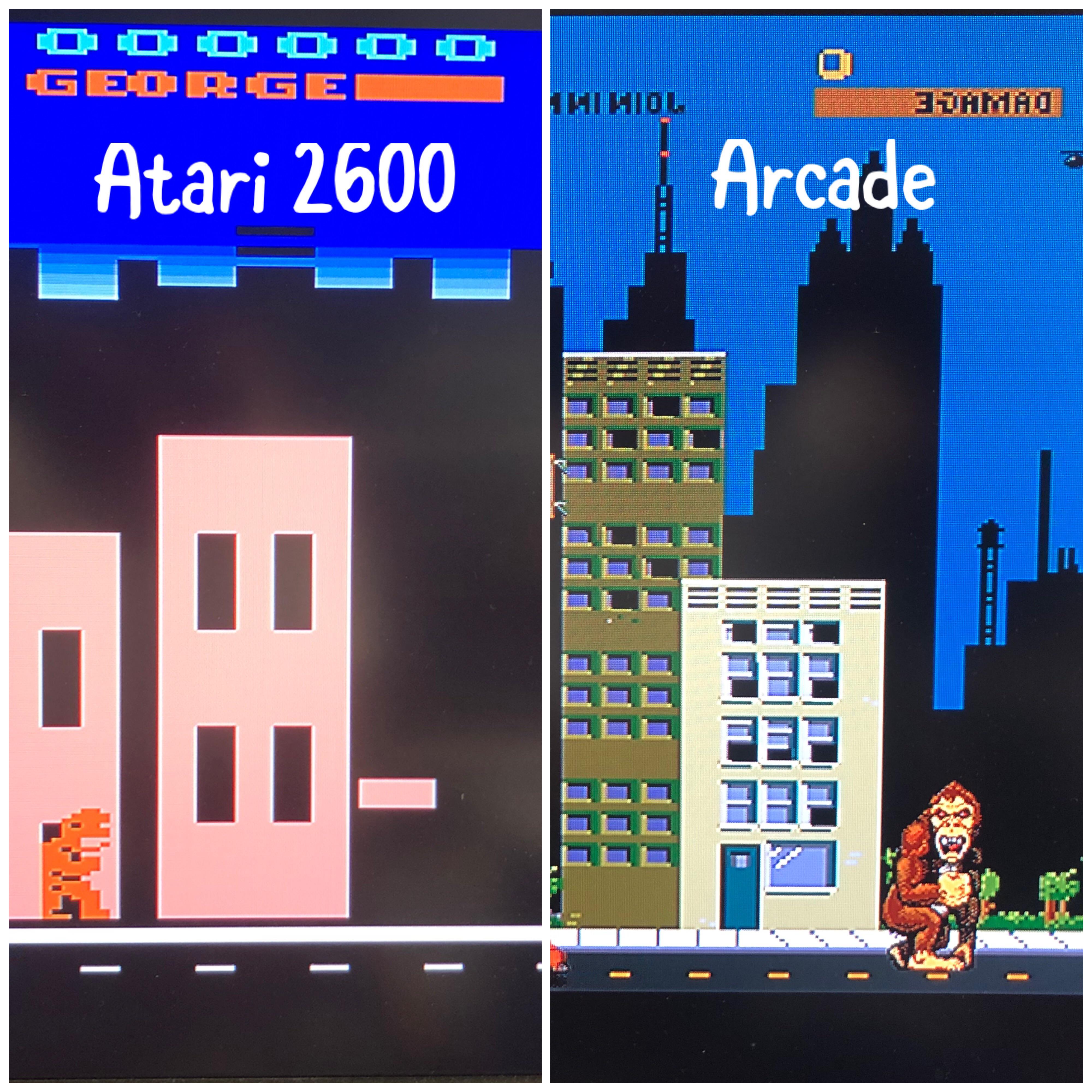Atari 2600 vs arcade - Rampage | Scrolller