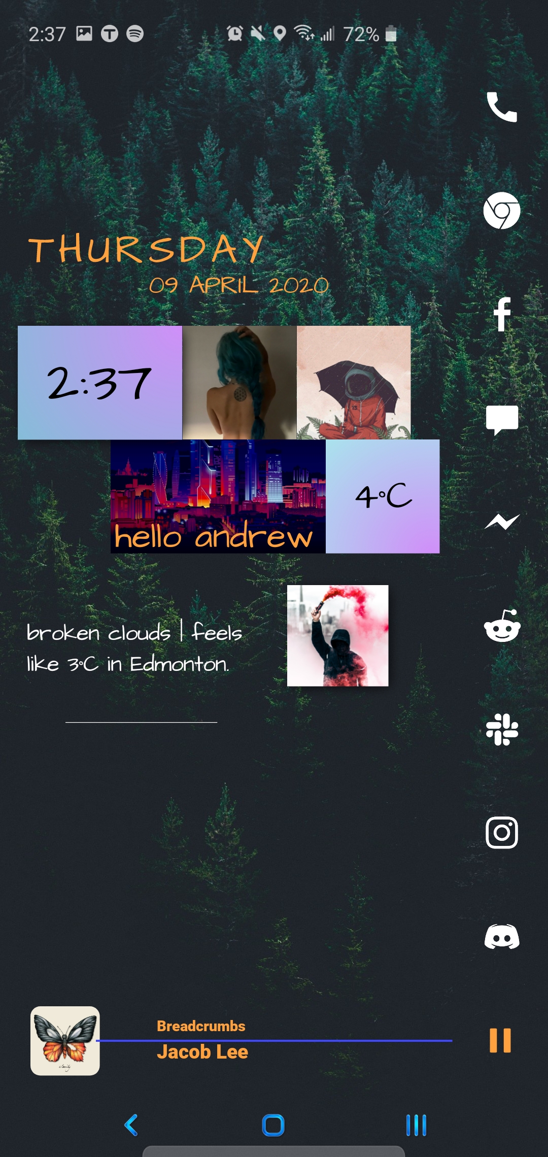Attempted a setup using Nova and KWGT | Scrolller