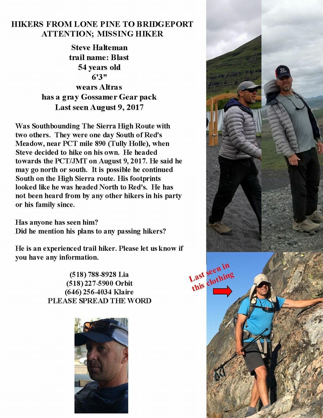 ATTENTION: Missing Hiker. | Scrolller