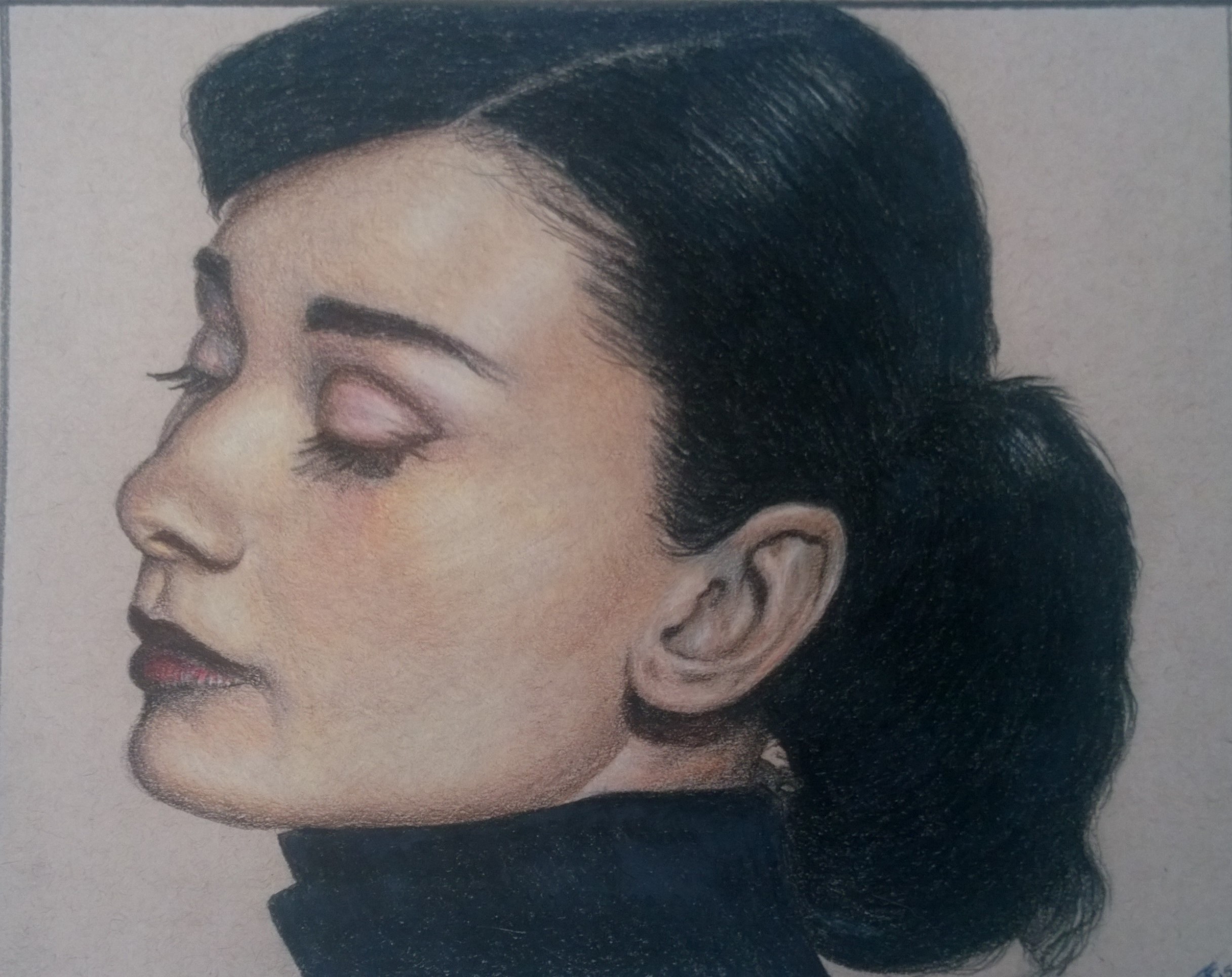 Audrey Hepburn, in Prismacolor (x-post from r/drawing) | Scrolller