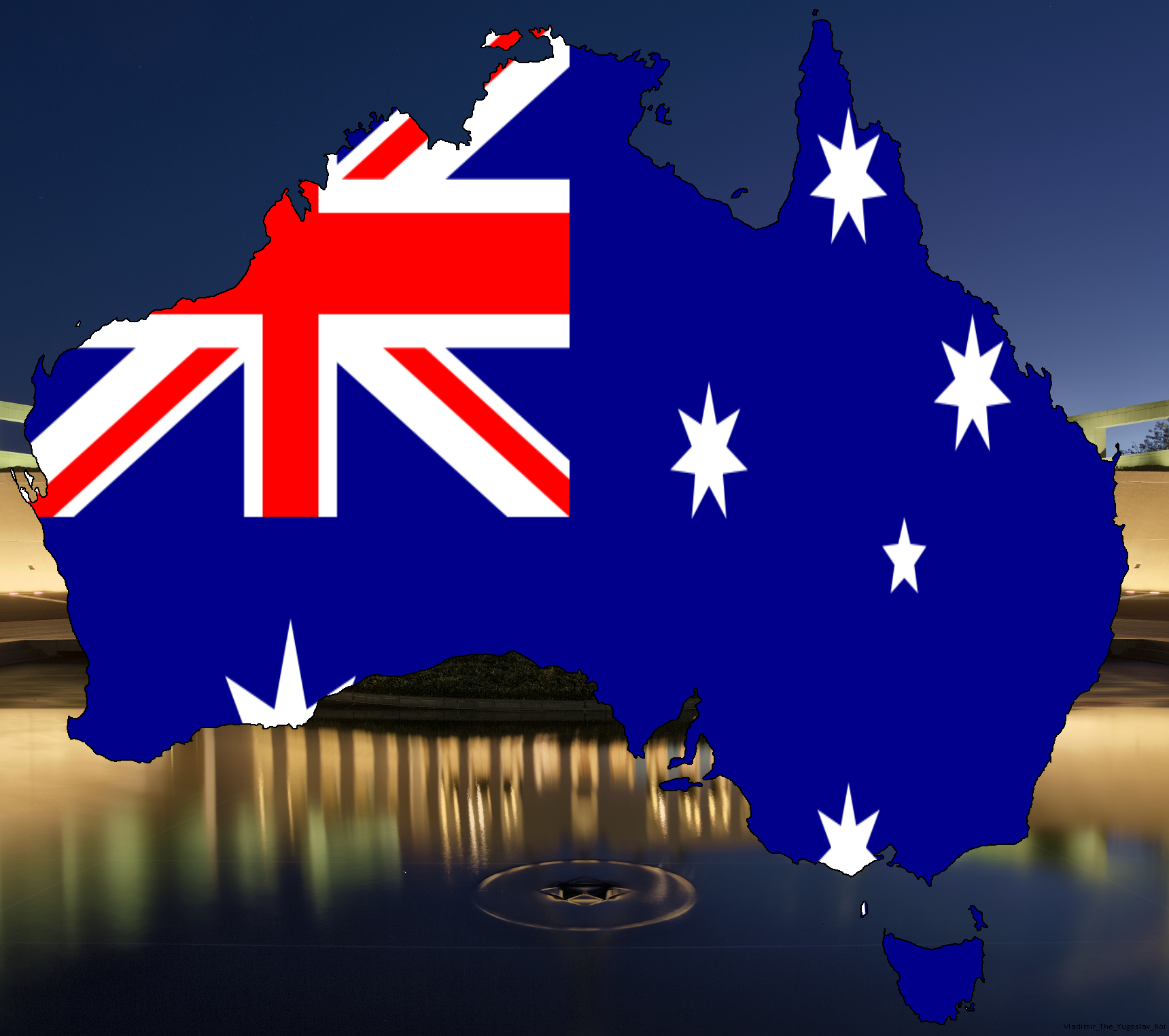 Australia Flag Map | Scrolller