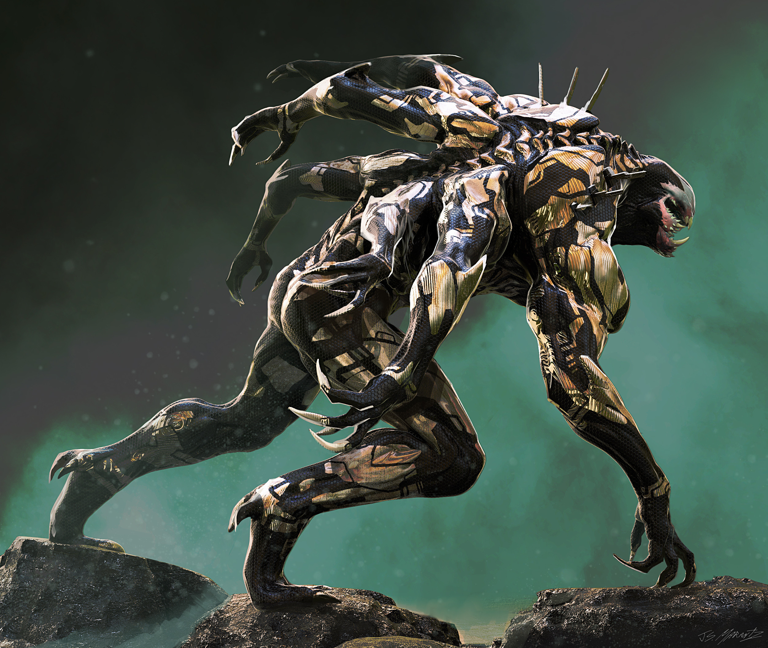 Avengers Infinity War Outrider Design Exploration by Jerad Marantz | Scrolller