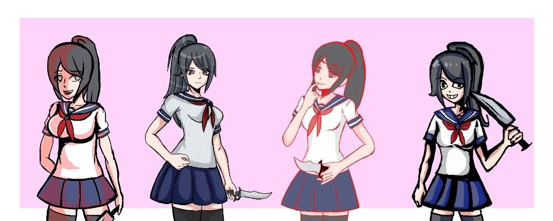 Ayano in different styles | Scrolller