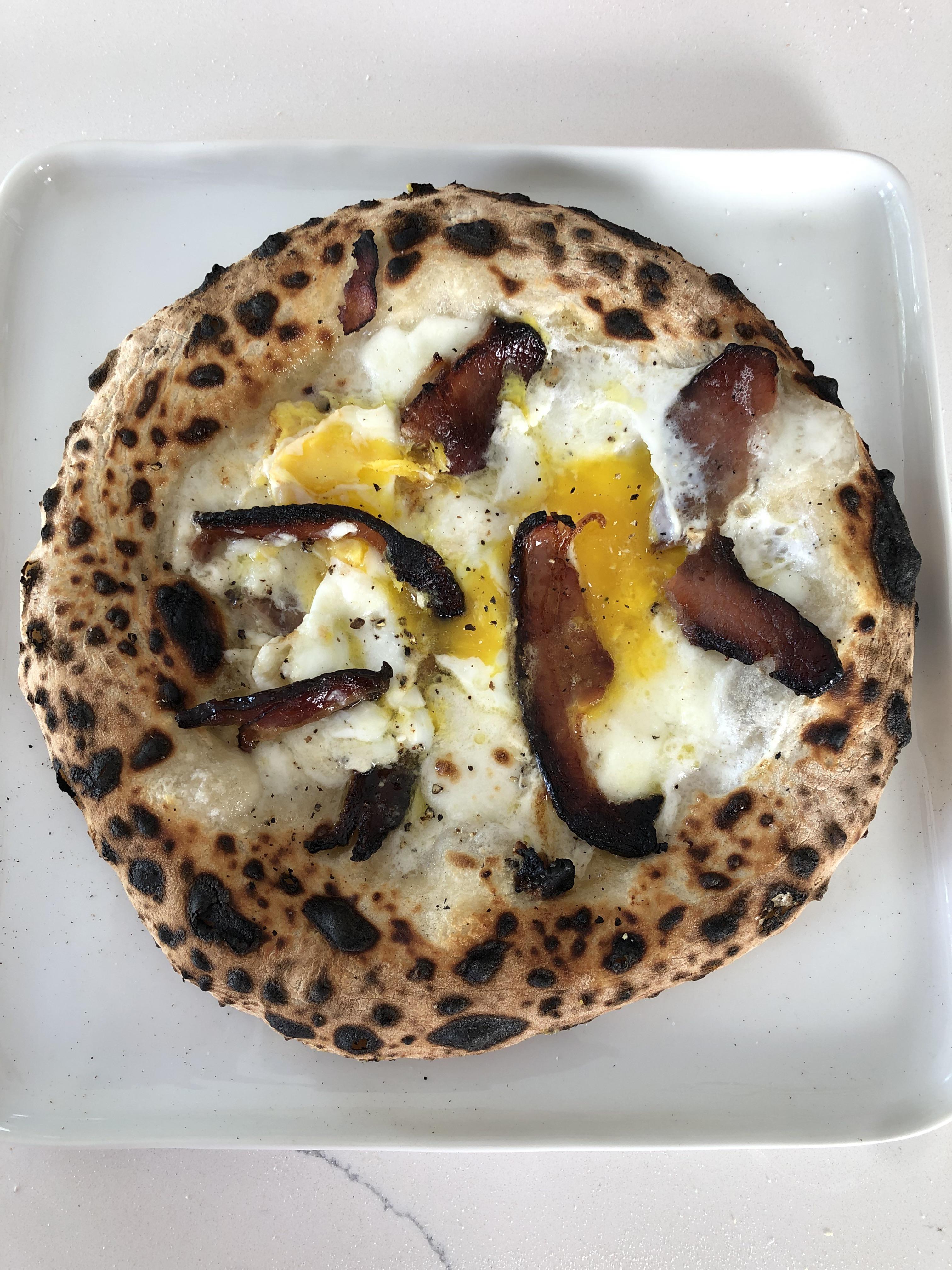 Bacon Egg & Cheese Pizza - first breakfast pizza attempt | Scrolller