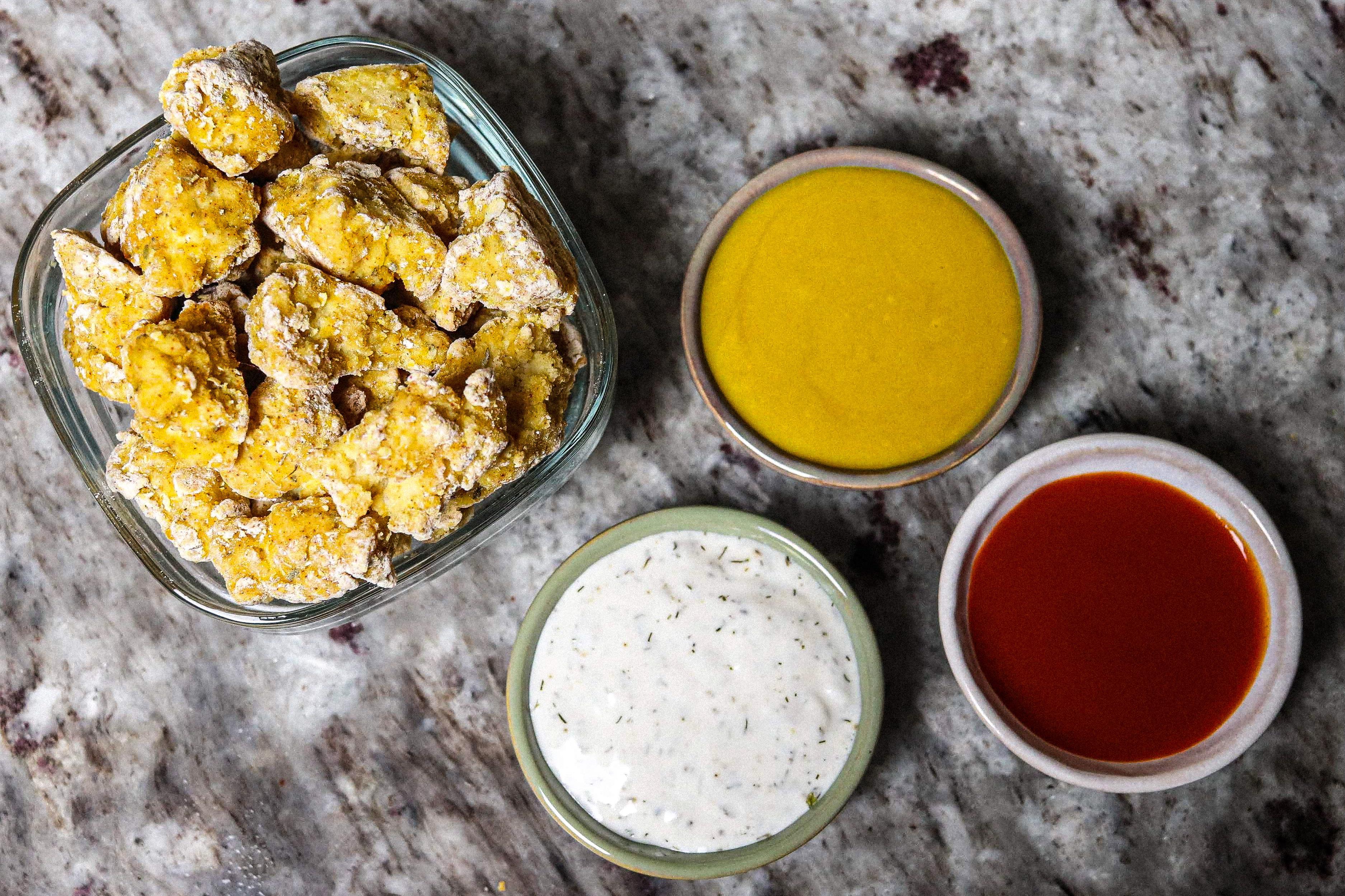 Baked Tofu Nuggets. Crispy on the outside, juicy on the inside. | Scrolller