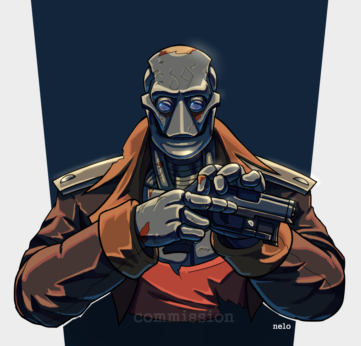 Barrel, the mercenary (commission I did) | Scrolller