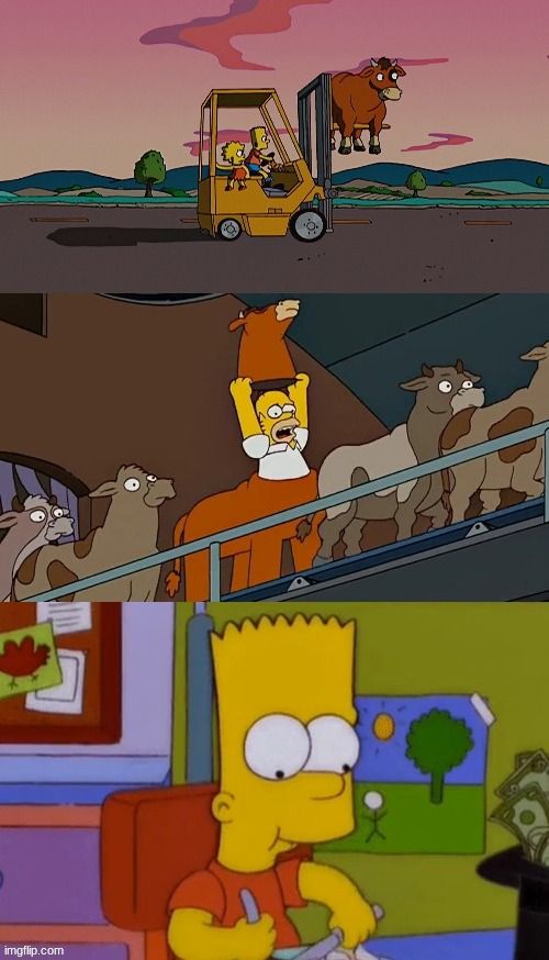 Bart commits a crime. | Scrolller