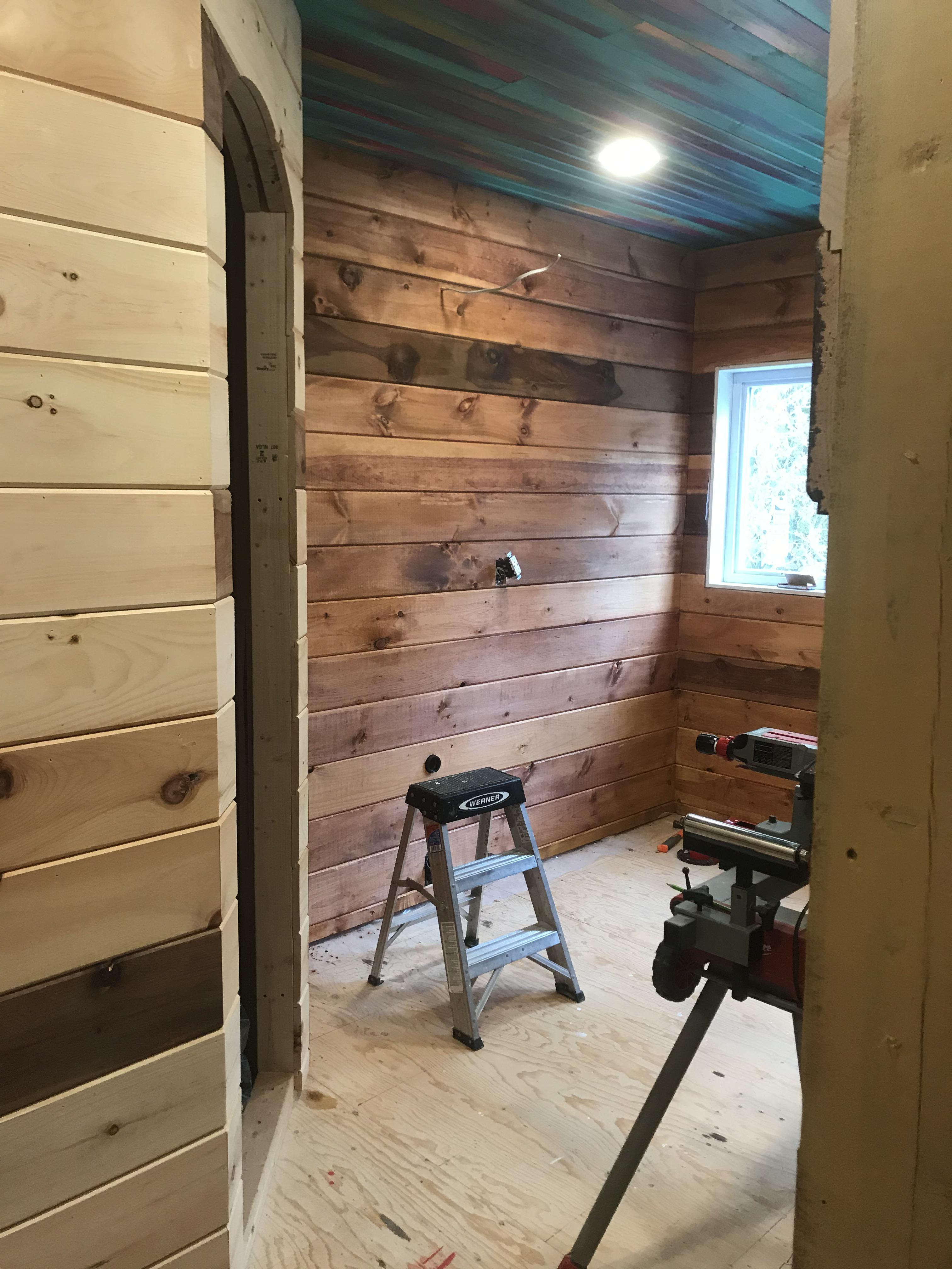 Bathroom renovation: Whitewash wood walls, or leave as is? See comment... | Scrolller