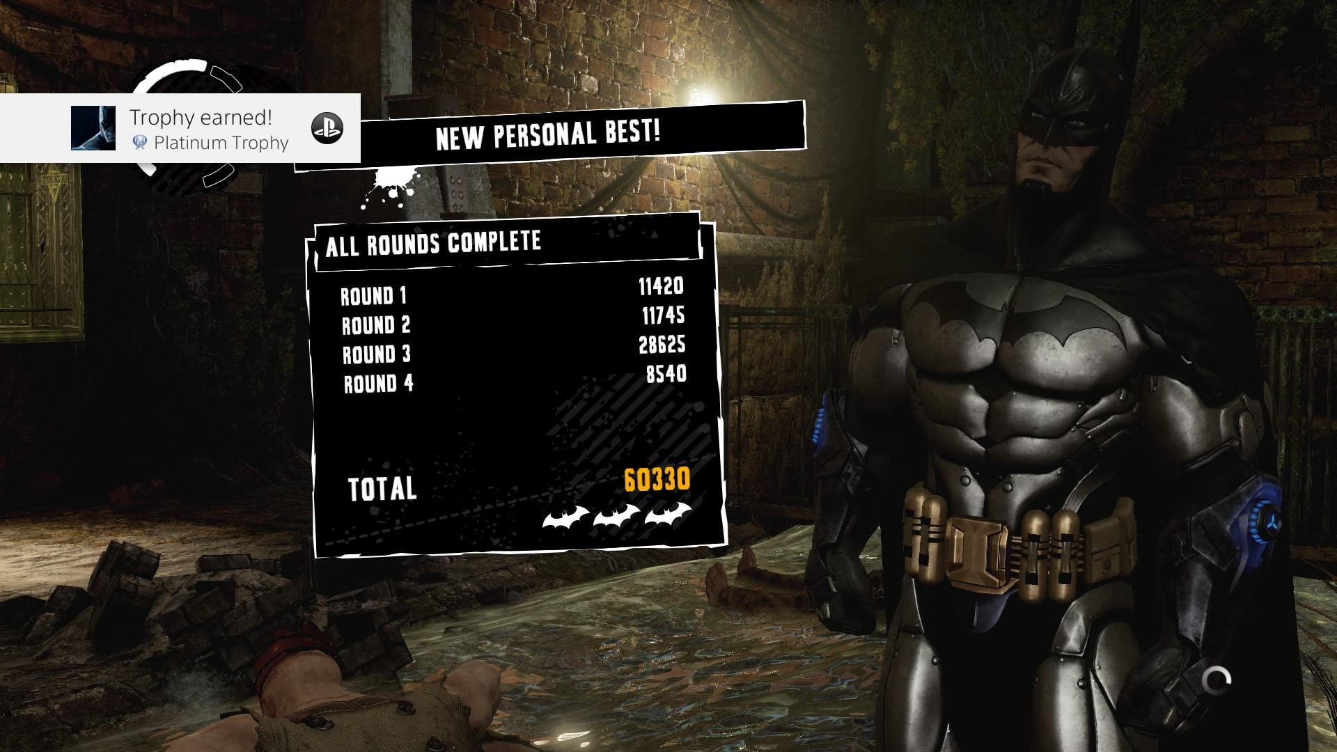 [Batman: Arkham Asylum] #5 - Definitely the most satisfying and toughest plat that I've gotten ...