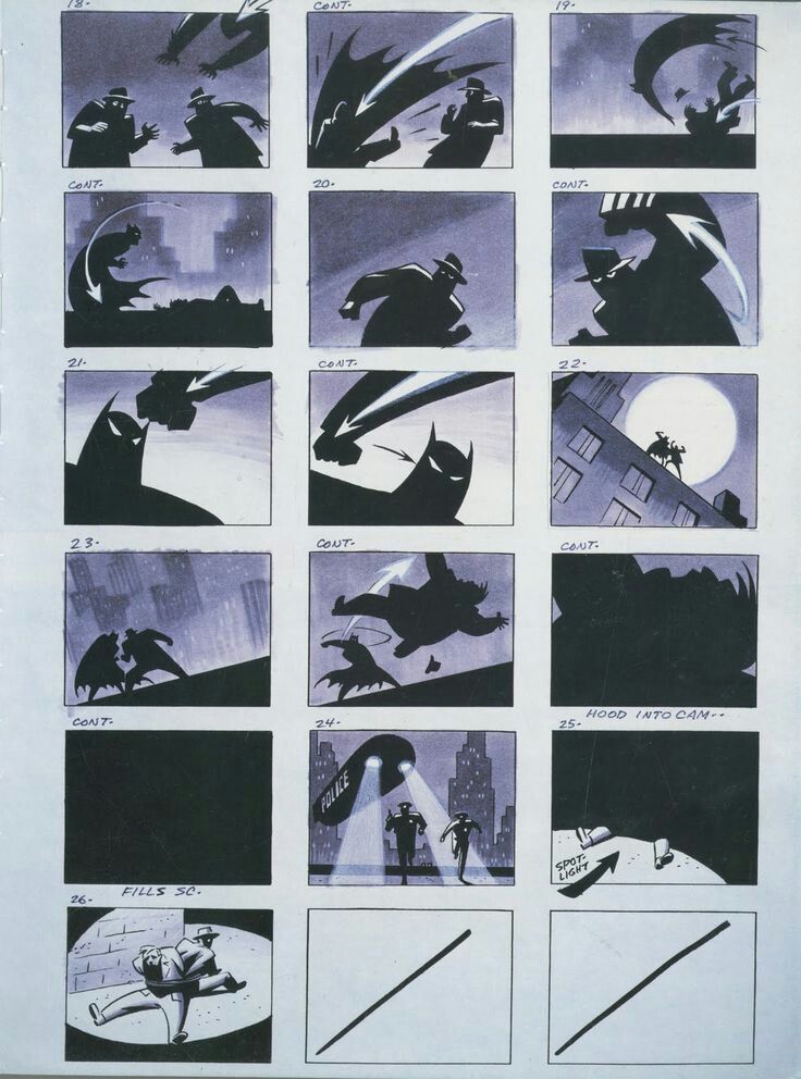 Batman the Animated Series opening layout. | Scrolller