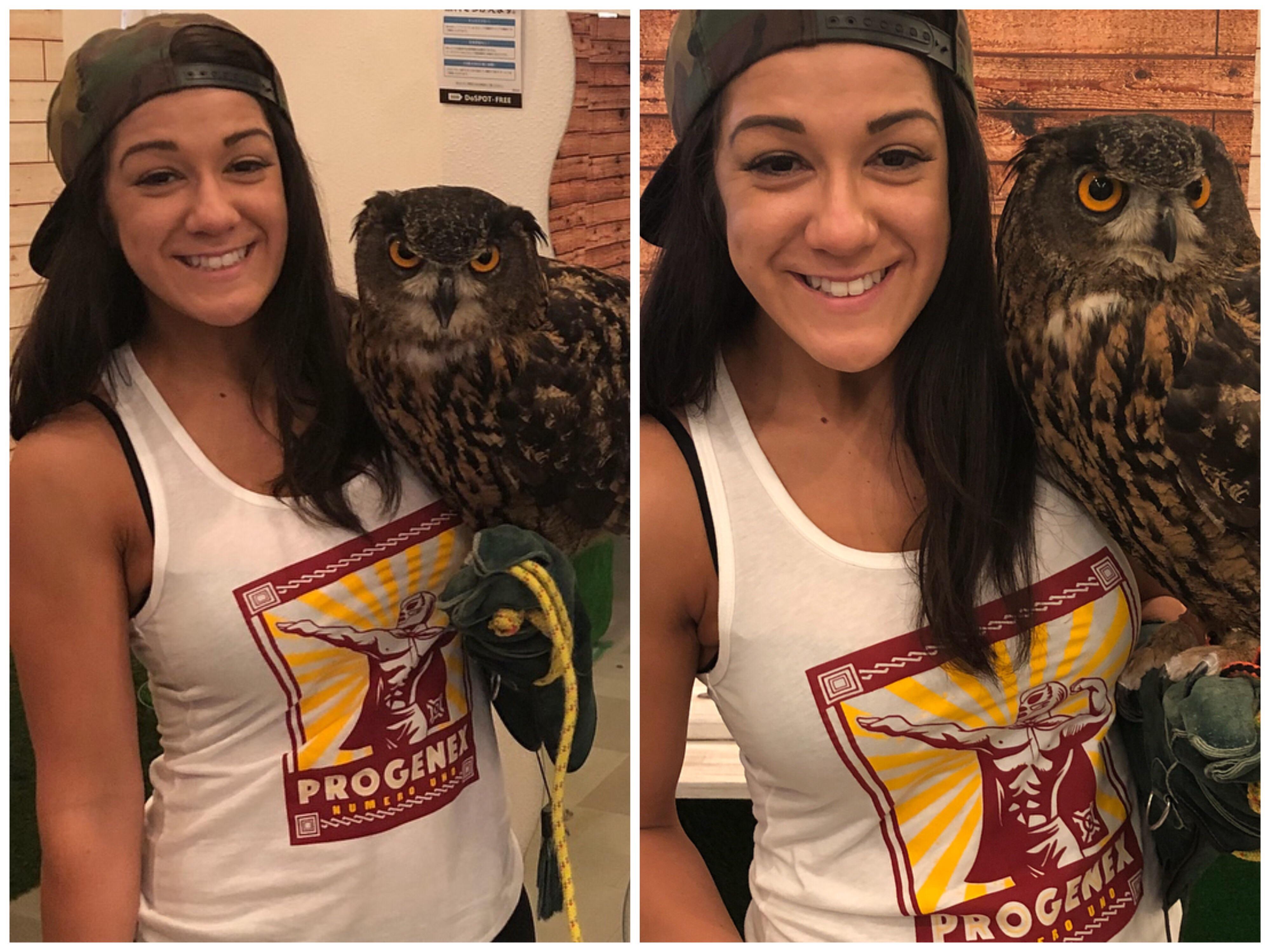 Bayley with an owl 🦉 | Scrolller